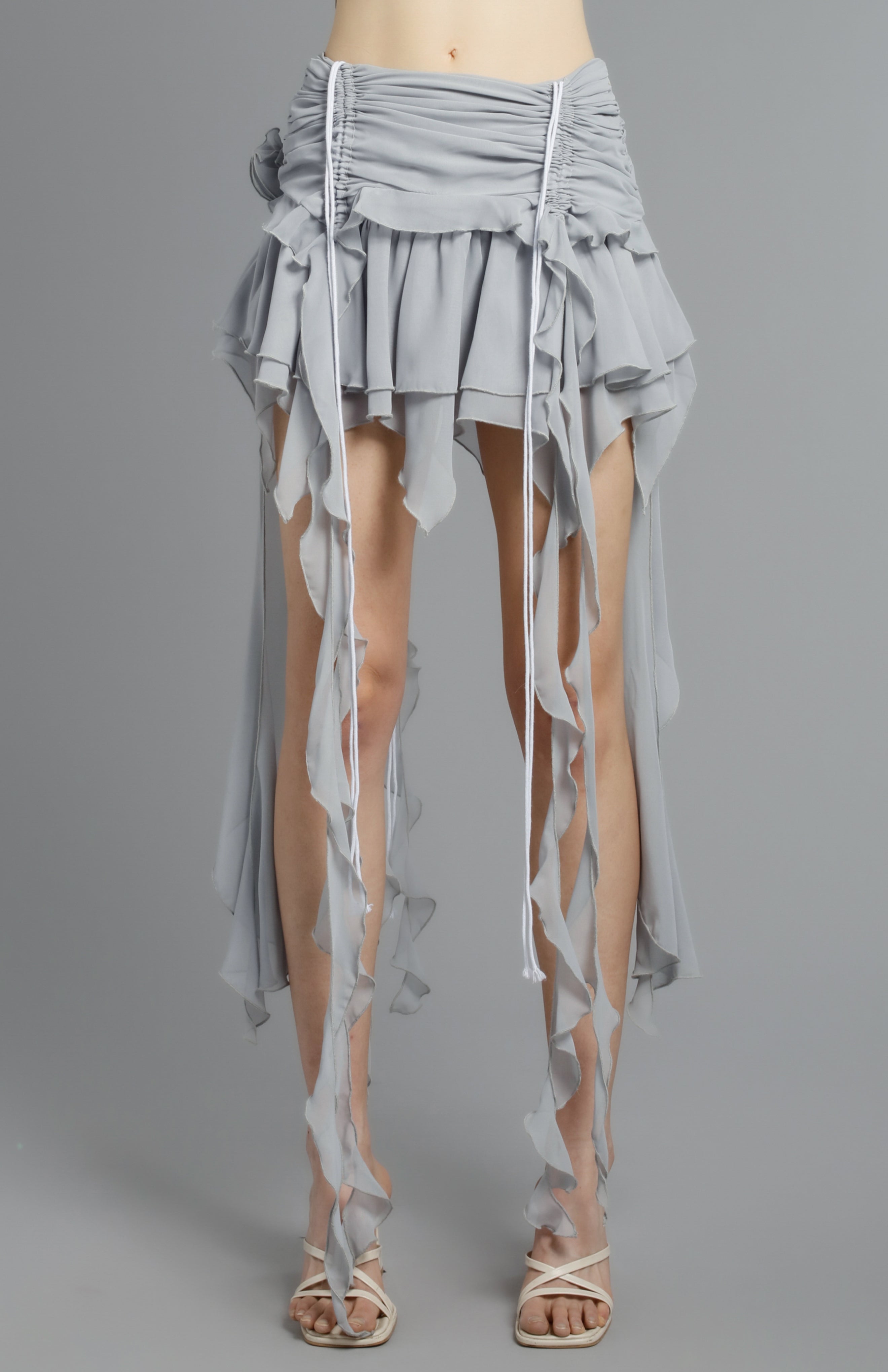 Layered Asymmetrical Ruffled Skirt – EASTEAM